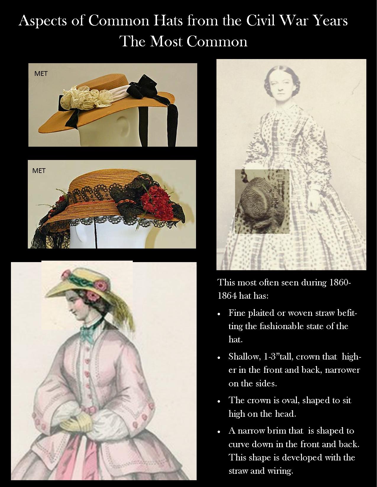 Common Hat Styles (1860-65) | If I Had My Own Blue Box:
