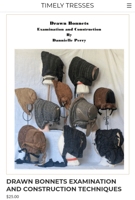 Anatomy of a Drawn Bonnet | If I Had My Own Blue Box: