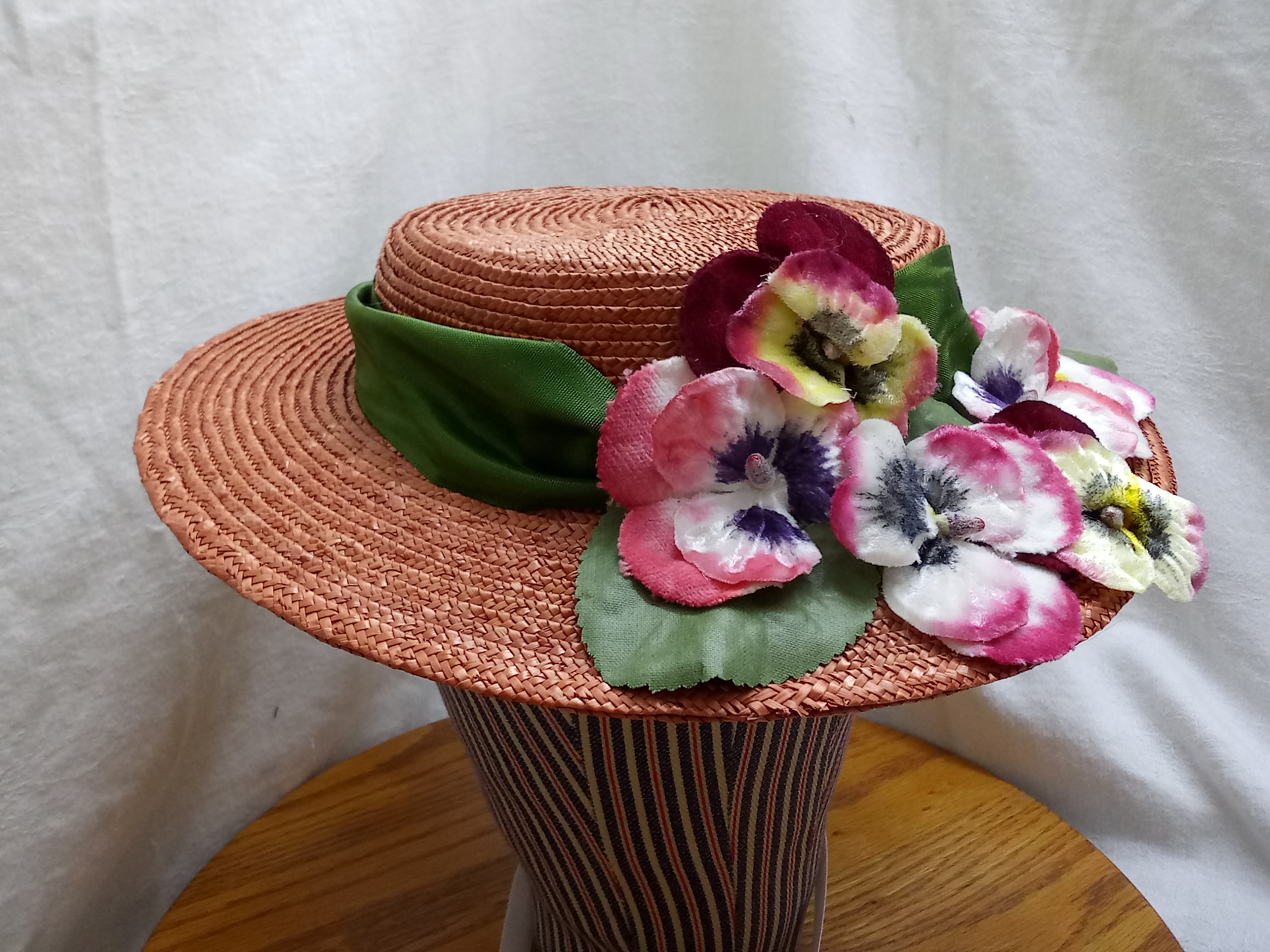 Pansies on Copper – Hat in Shop | If I Had My Own Blue Box: